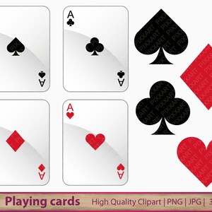 Playing card suits | Etsy