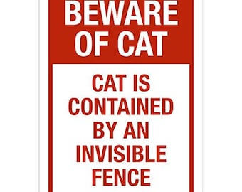 Beware of cat | Etsy