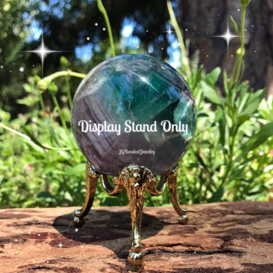 Crystal Ball Display Stand Sphere Holder Golden Decorative