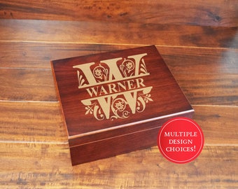 Engraved wood box | Etsy