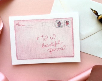 Beautiful quote for a beautiful person custom made cup