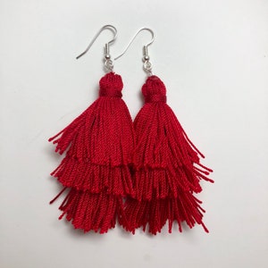 Tassel earrings | Etsy