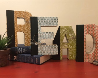 Book letters | Etsy