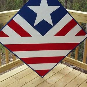 Barn quilt flag | Etsy