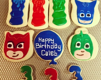Pj mask cookies | Etsy