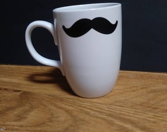 Mustache coffee mug | Etsy