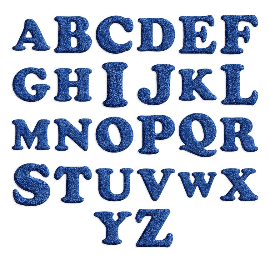 Letras Burbuja Abecedario Azul
