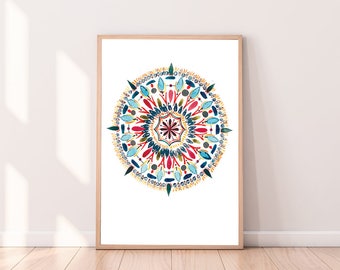 Boho chic wall art | Etsy