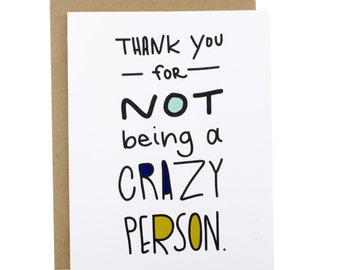 Funny thank you | Etsy