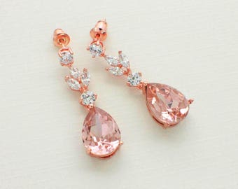 Blush earrings | Etsy