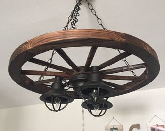 Wagon wheel light | Etsy