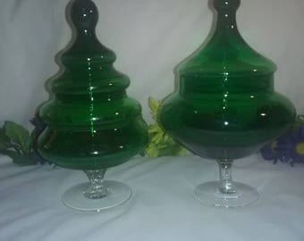 Green candy dish | Etsy