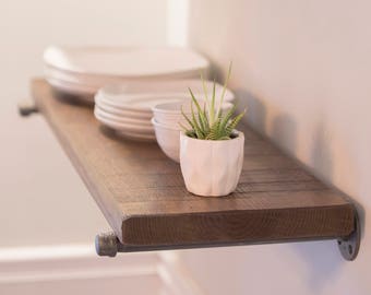Wood floating shelf | Etsy