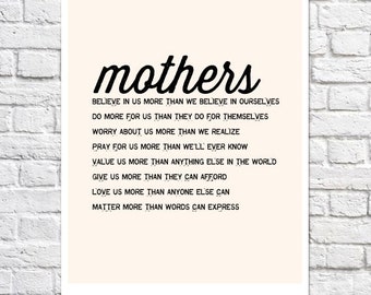 Mom poem | Etsy