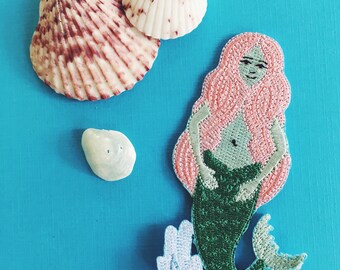Mermaid patch | Etsy