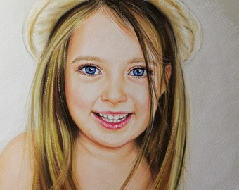 Portrait Custom Portrait Painting from Photo. Portrait of