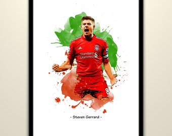 Steven Gerrard Infographic Giclee print