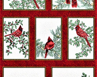 Cardinal fabric | Etsy