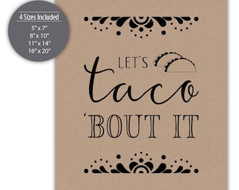 Taco poster | Etsy