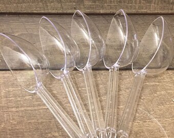 Wedding candy scoops wooden candy bar scoops shabby chic