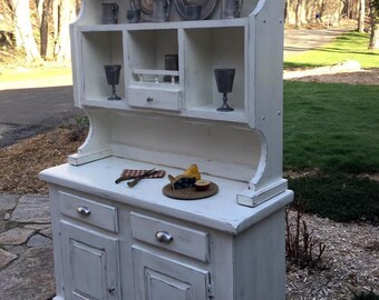Distressed hutch | Etsy
