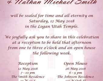 Temple invitation | Etsy
