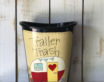 Trailer trash can | Etsy
