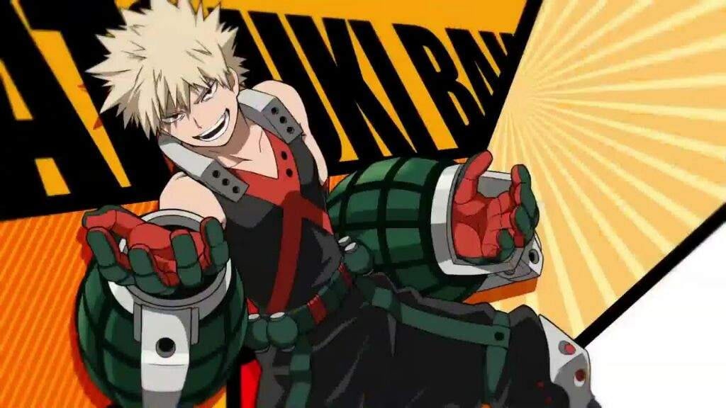 Bakugou Katsuki gauntlets Boku No Hero Academia grenade