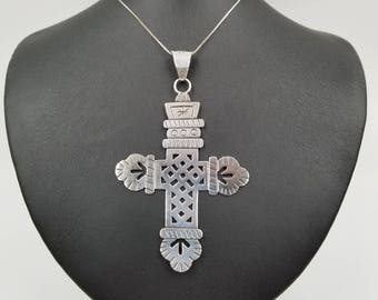 Mexican silver cross | Etsy