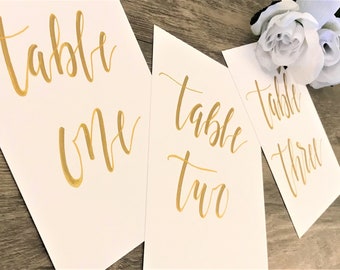 Calligraphy numbers | Etsy