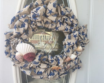 Sea shell wreath | Etsy