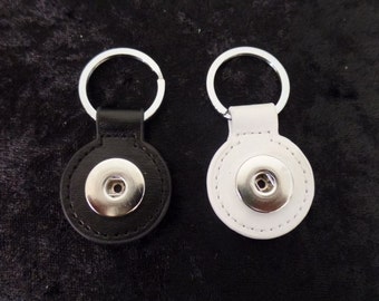 Your Handwriting Custom Leather Snap Keychain Personalized