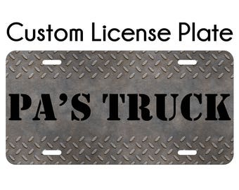 Custom license plate | Etsy
