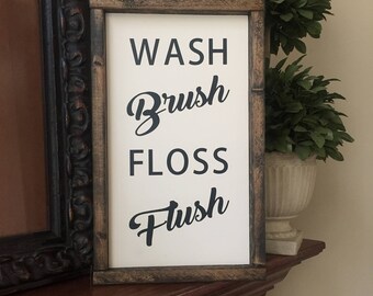 Flush sign | Etsy