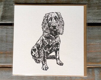 Cocker spaniel art | Etsy