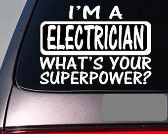 Electrician sticker | Etsy
