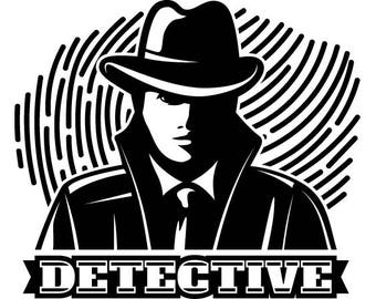 Detective svg | Etsy