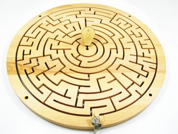 Escape Room Maze Wooden Maze Wood Labyrinth Wood Maze Wooden