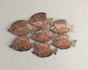 Metal fish art | Etsy