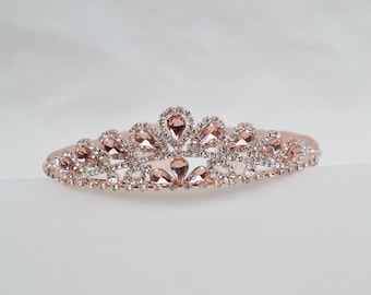 Rose gold tiara | Etsy