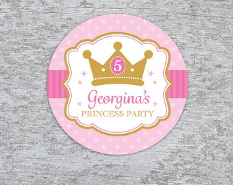 Princess crown tags | Etsy