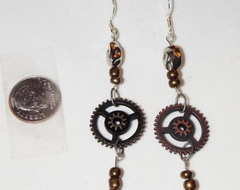 Cog earrings | Etsy