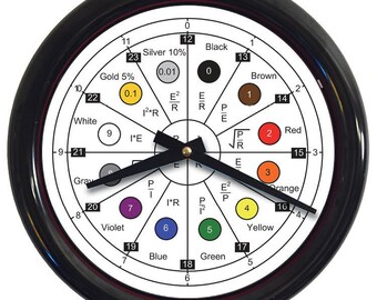 Color coded clock | Etsy