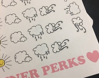 Weather stickers | Etsy