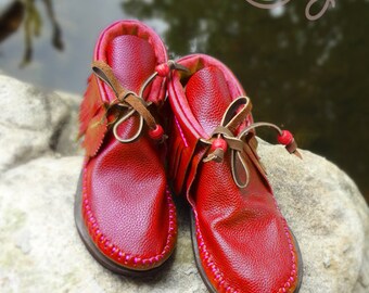 Moccasin Red Moccasins Moccasin Boots Womens Moccasins
