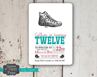 Converse invitations | Etsy