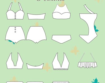 Bikini pattern pdf | Etsy