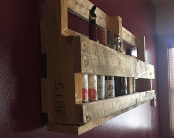 Rustic pallet shelf | Etsy