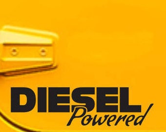 Diesel Only Sticker Vinyl Decal Diesel Truck Car Decal Gas Cap