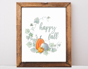 Happy fall sign | Etsy